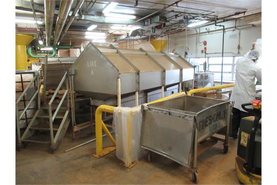 Tolke cap orienter with conveyor and feed bin, Transamerican Equipment ...