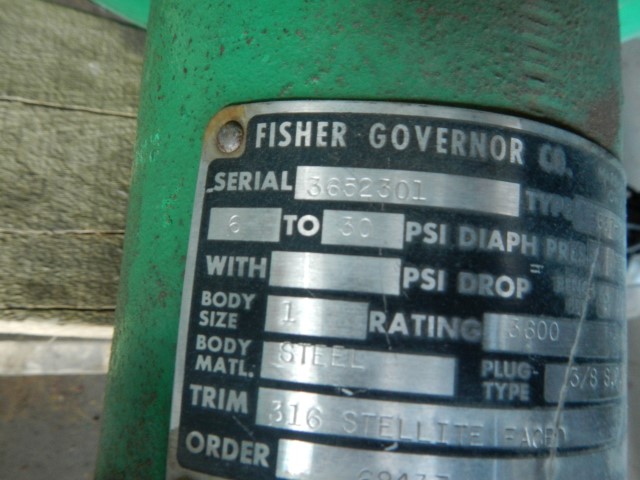 Fisher 1" 3600 Class, WCB Steel Threaded Control Valve, Transamerican ...