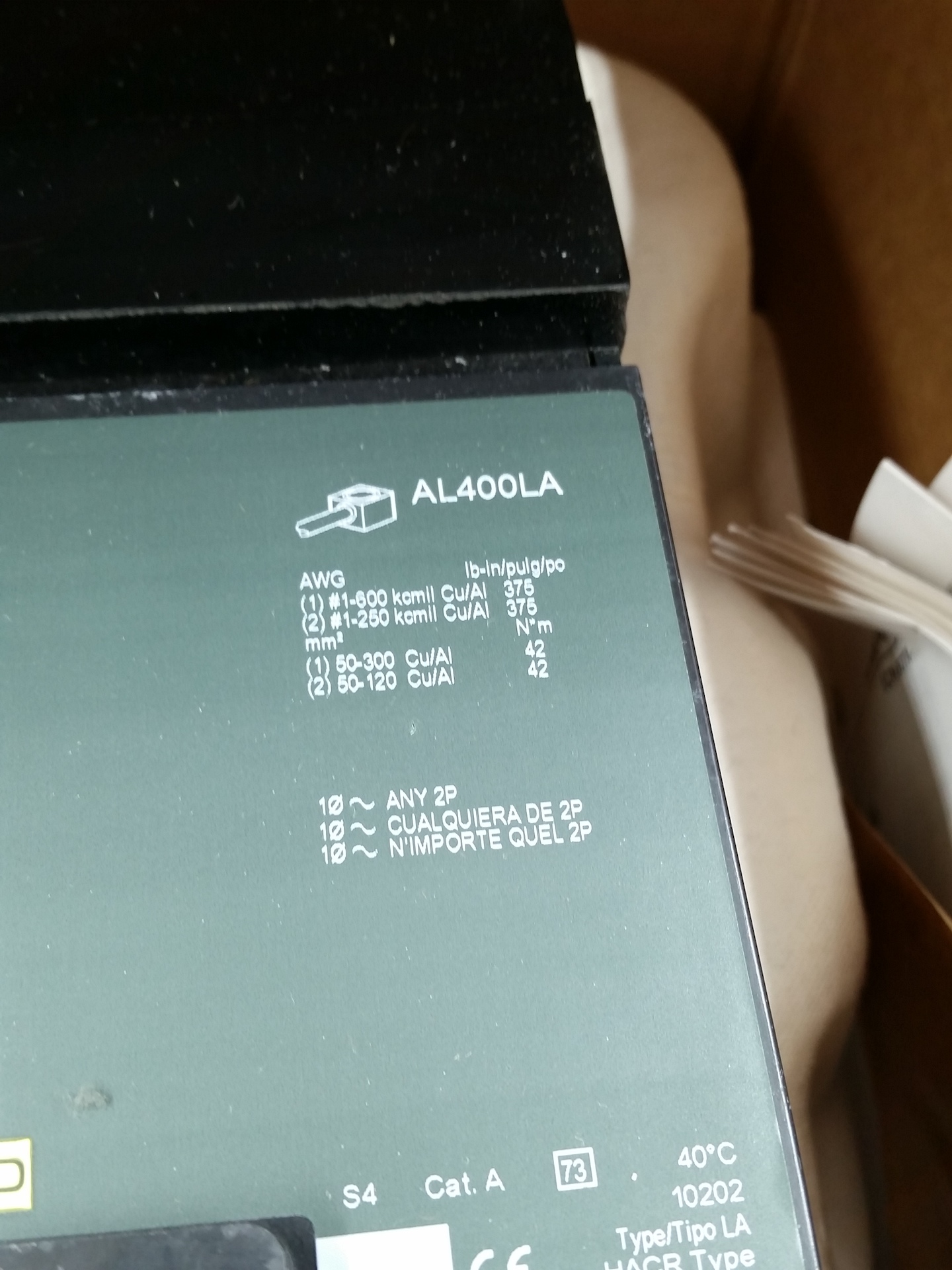 Square D Circuit Breaker LA36300, Transamerican Equipment Company