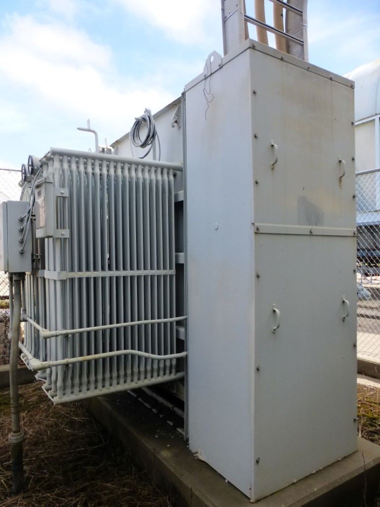3750 KVA GE Silicone Transformer, 13.8KV Pri, 2400Y/1385V Sec ...