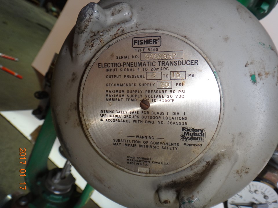 Fisher 1", Class 300, Cast Steel, Control Valve, Transamerican ...
