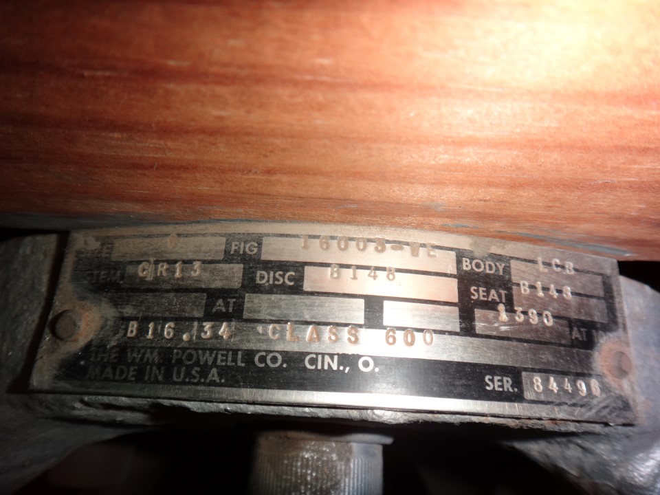 Fisher/Powell 6" 600 Class Control Valve, Transamerican Equipment Company