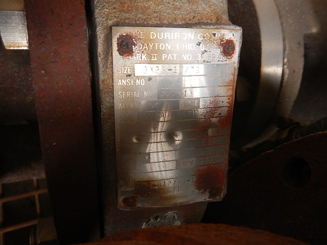Durco MKII 3x2s-10/7.8 D4 Centrifugal Pump, Transamerican Equipment Company