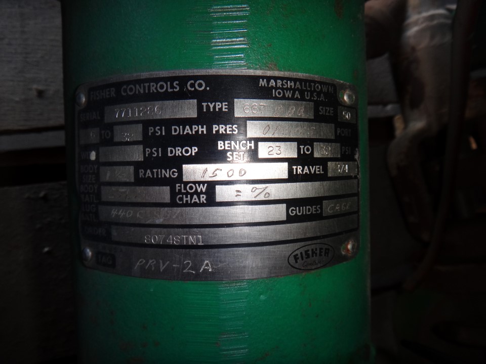 Fisher 2" 1500 Class Steel Butt Weld Control Valve, Transamerican ...