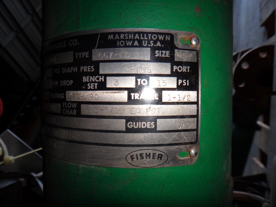 Fisher 3" Sched 80 WCB Stainless Butt Weld Control Valve, Transamerican ...