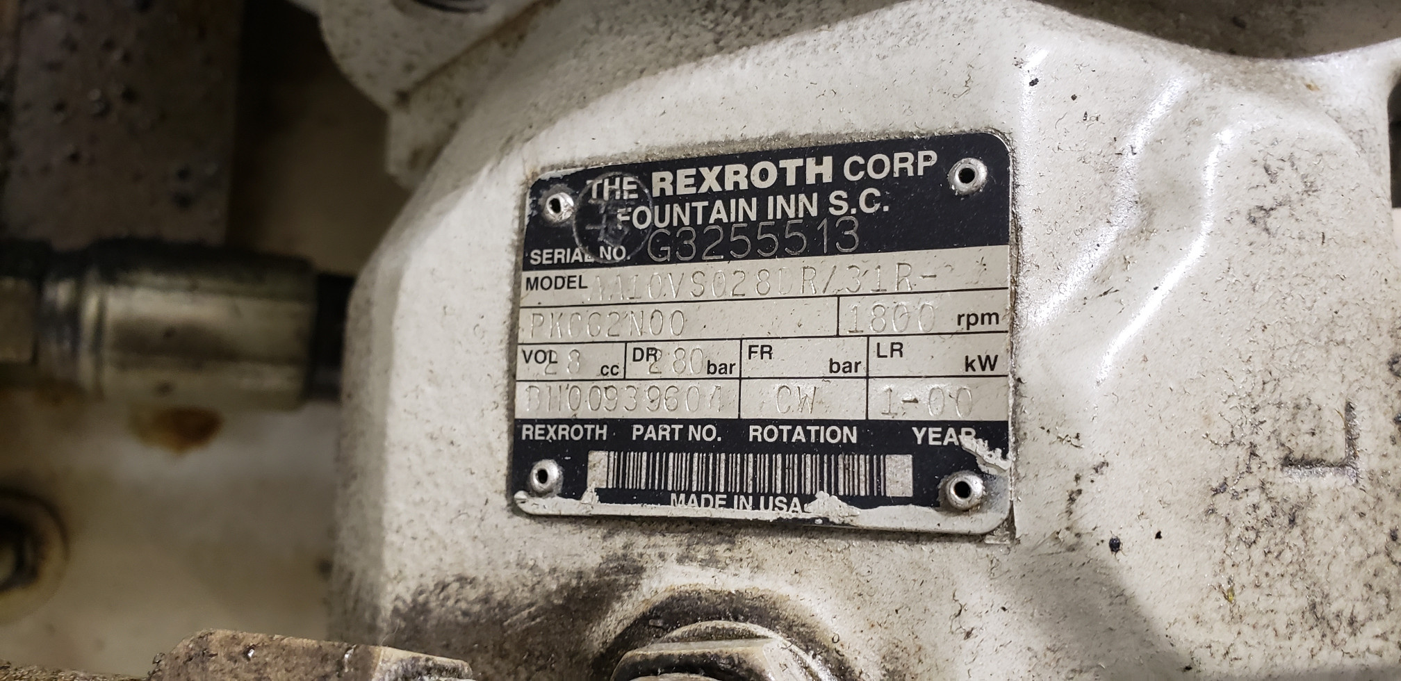 Rexroth 30 Gallon 15 Hp Hydrualic Unit With Control Pannel ...