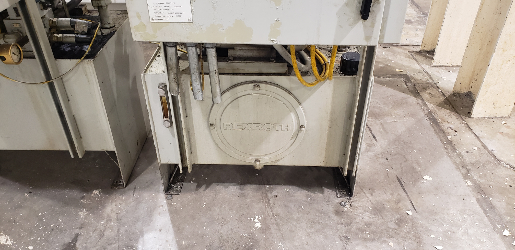 Rexroth 30 Gallon 5 Hp Hydrualic Unit With Control Pannel ...