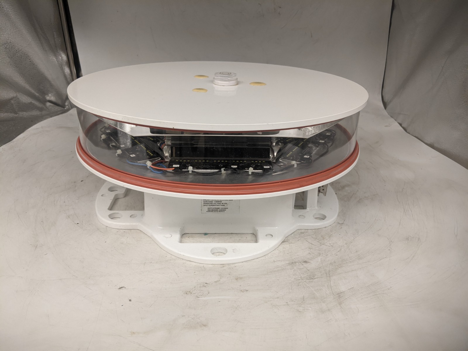 Dialight Vigilant LED L865 Flashing Beacon D1RWC13008, 48VDC, 90 ...