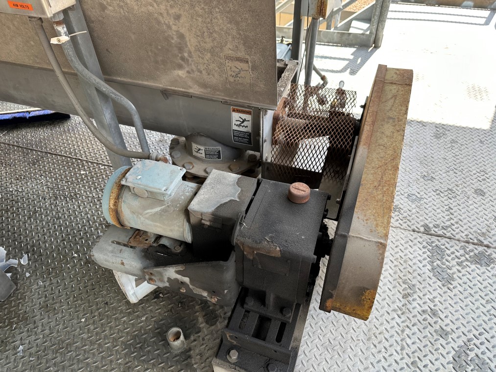 10" x 18' Thomas Screw Conveyor, Stainless 1 HP, Knife Valves ...