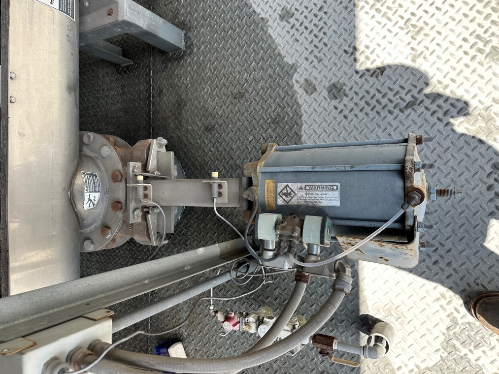 10" x 18' Thomas Screw Conveyor, Stainless 1 HP, Knife Valves ...