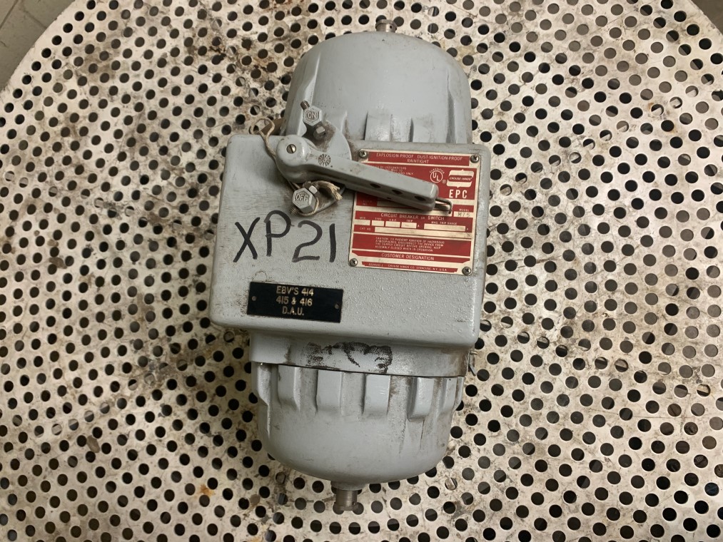 Crouse Hinds Explosion Proof Breaker M75, EPC377, 100A, 600V, 2 ...