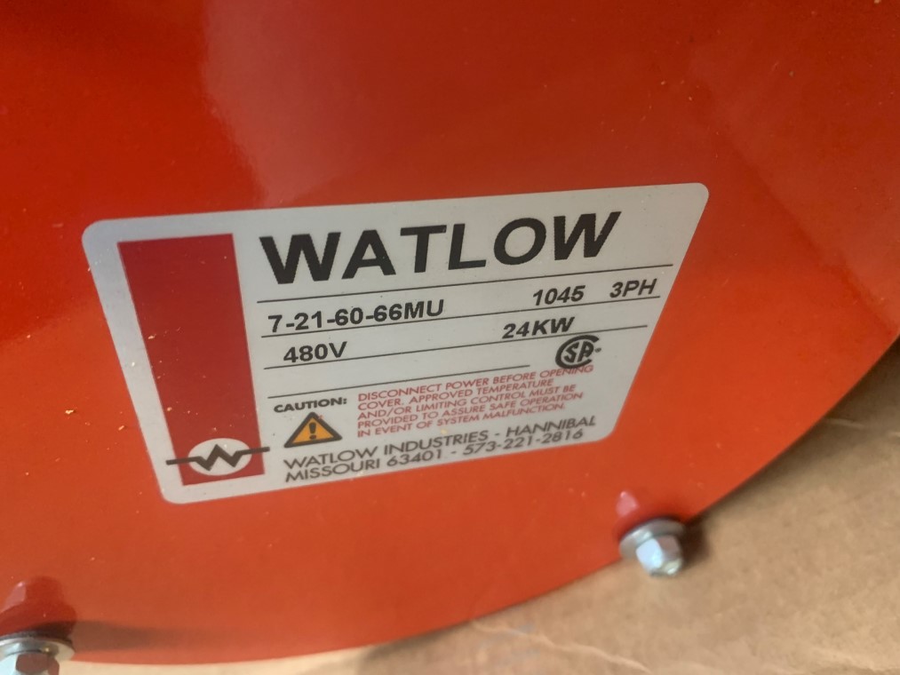 Watlow Heater Element 7-21-60-66MU, 1045, 24KW, 480V, 3 Ph, 11 ...