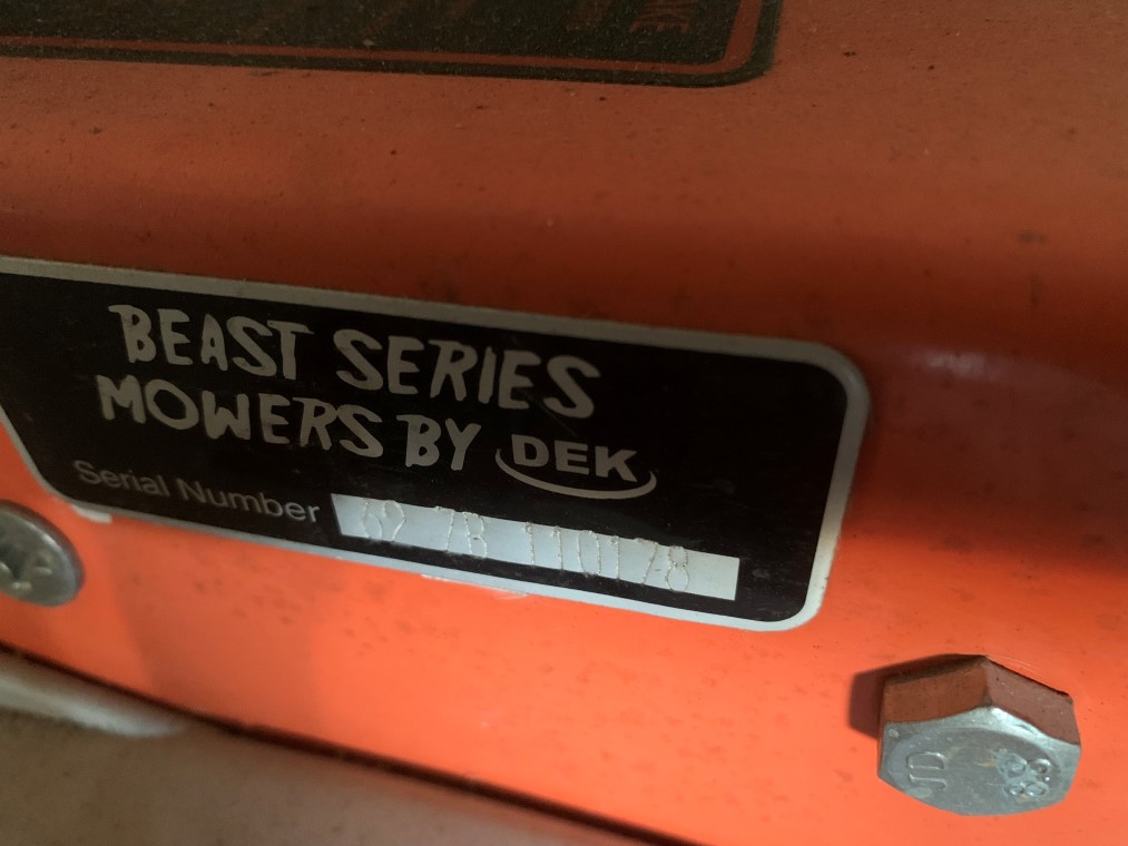 Dek Z-Beast 62ZB 62" Mower, 31 HP, Low hrs, Transamerican Equipment Company