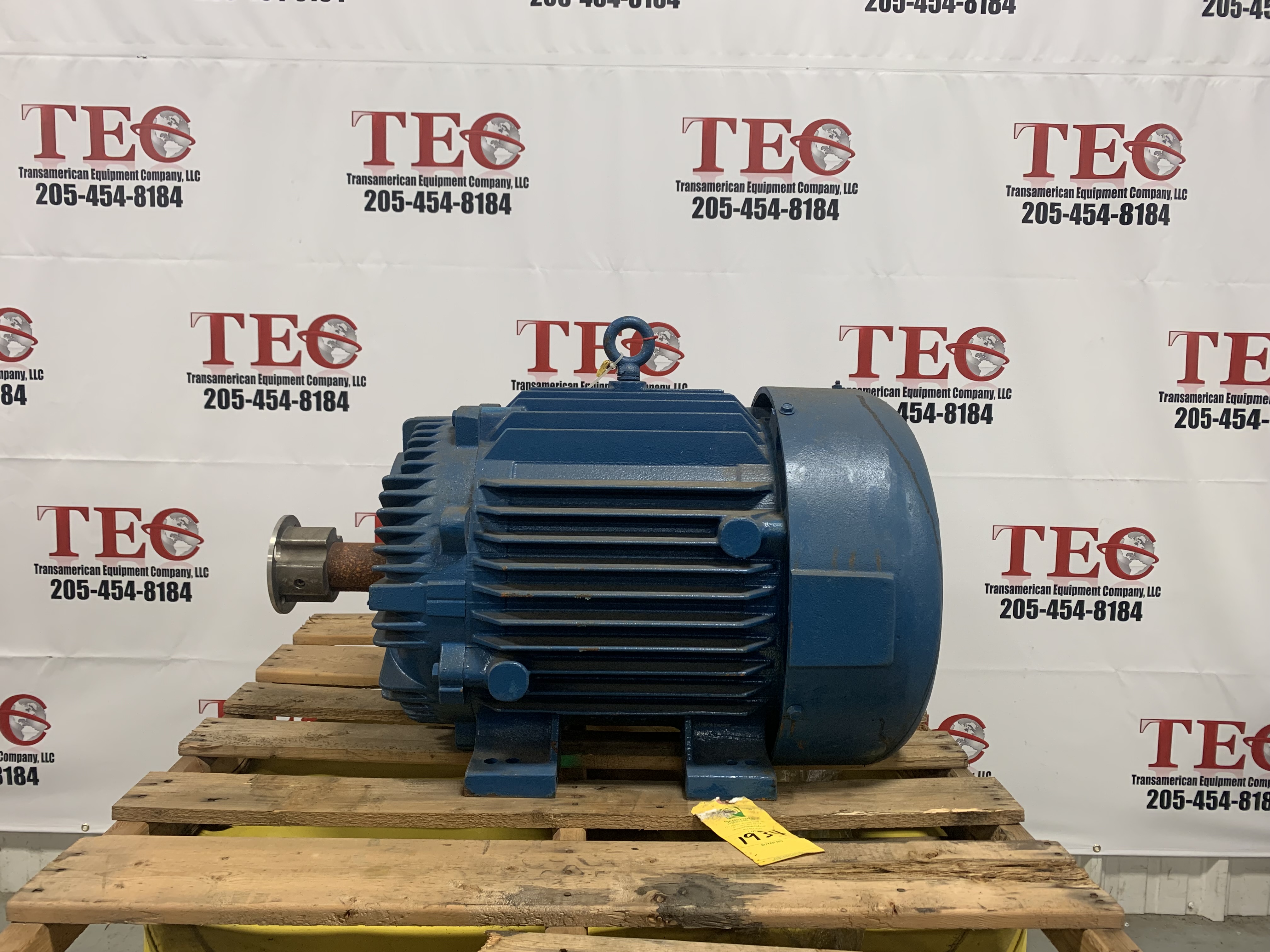 75 HP Reliance motor, 1800 RPM, 460V, 365T, Transamerican Equipment Company