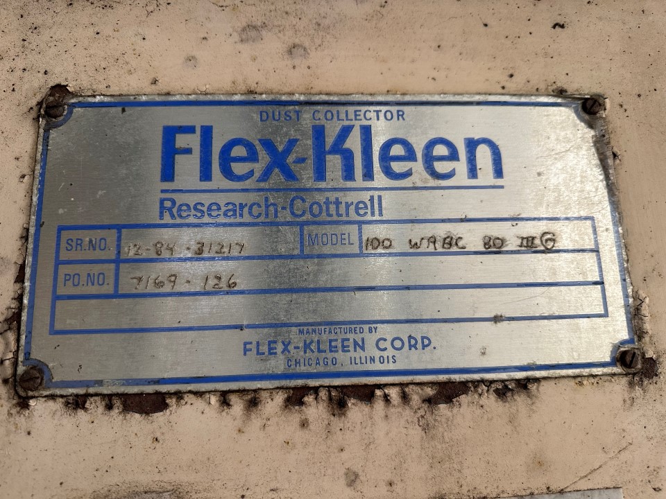 Flex-Kleen 052-40AHR3 Dust Collection System, 13K CFM, 30 HP ...
