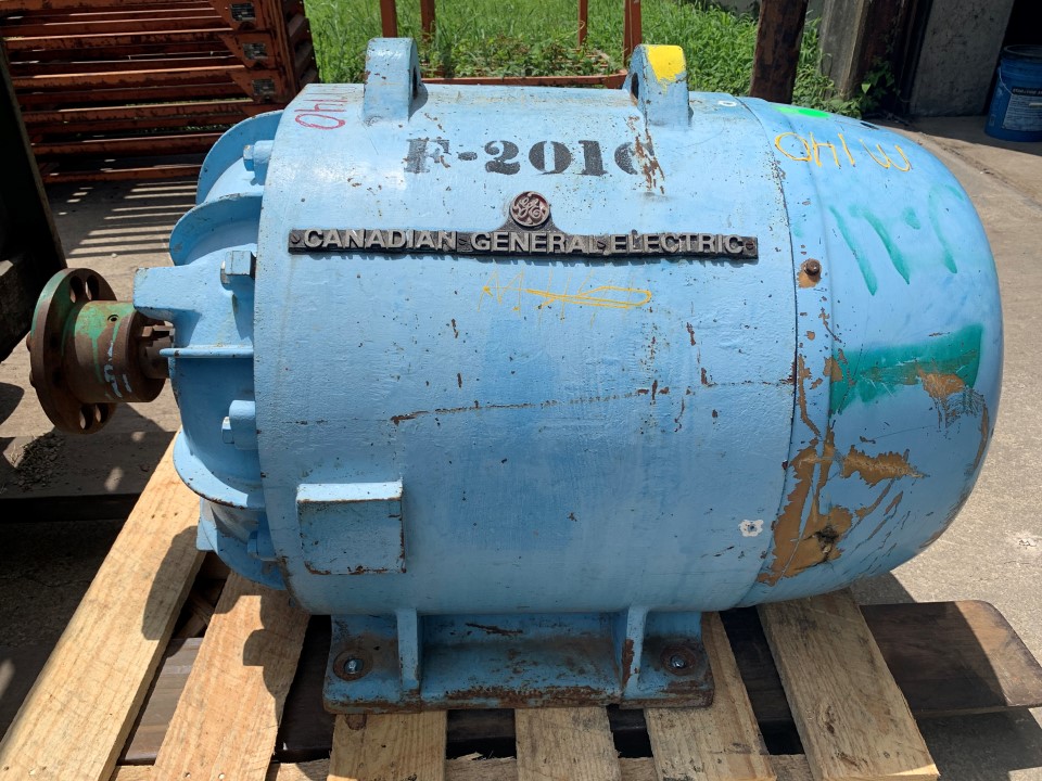 Canadian General Electric 150 HP, 1200 RPM, Electric Motor ...
