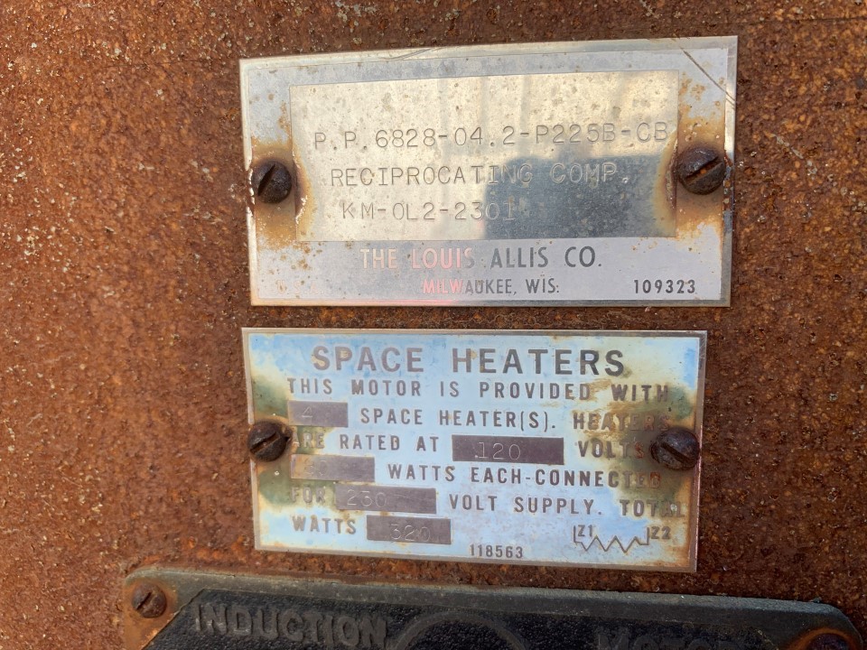 Louis Allis 300 HP 710 RPM 2300 Volt Induction Motor, Transamerican ...