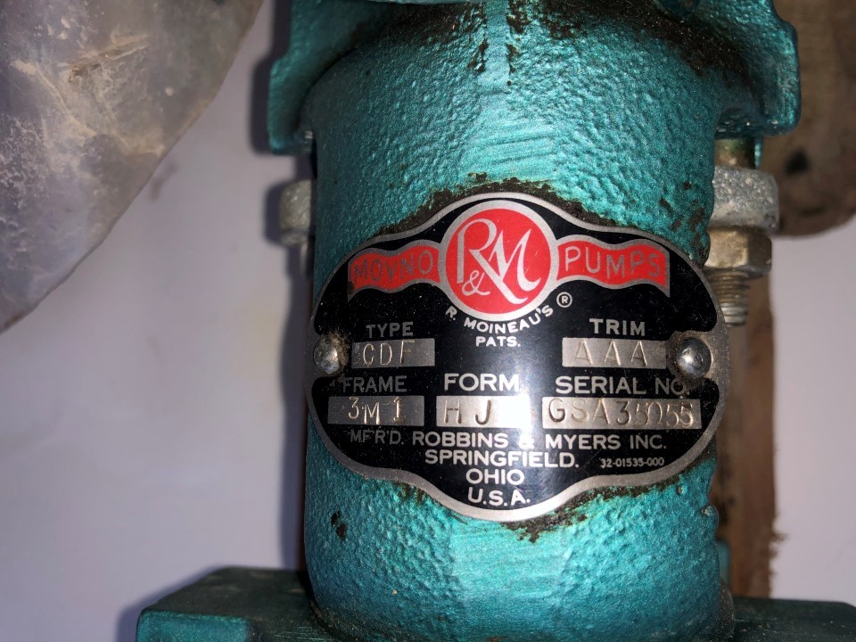 Mayno CDF 1.5x1-3 Positive Displacement Pump, Transamerican Equipment ...