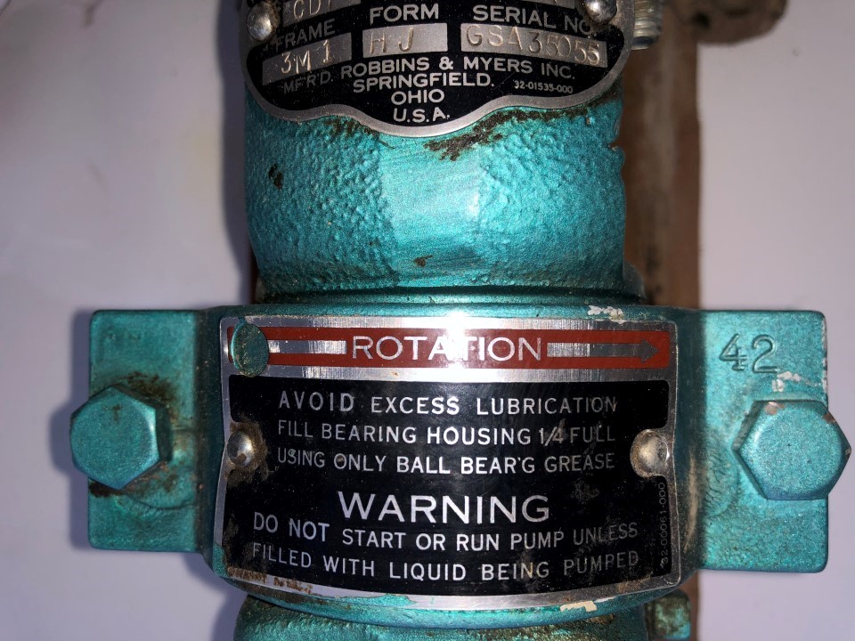 Mayno CDF 1.5x1-3 Positive Displacement Pump, Transamerican Equipment ...