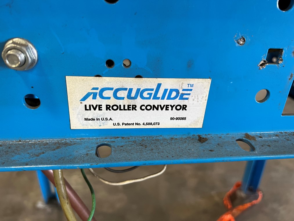 Accuglide 22 in. x 50 ft. Live Roller Conveyor, Transamerican Equipment ...