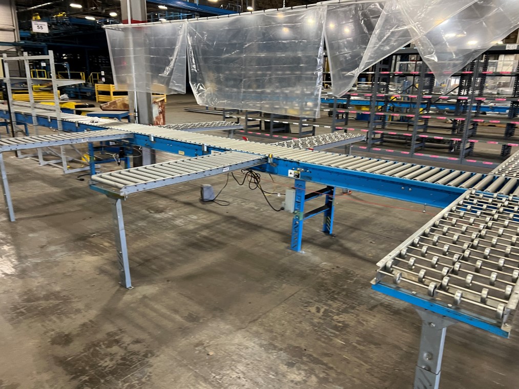 Accuglide 22 in. x 50 ft. Live Roller Conveyor, Transamerican Equipment ...