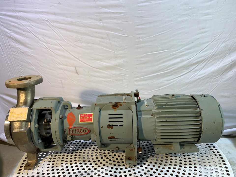 Durco MKII 2K4x3-82/74RV Centrifugal Pump with 7.5 HP Motor ...