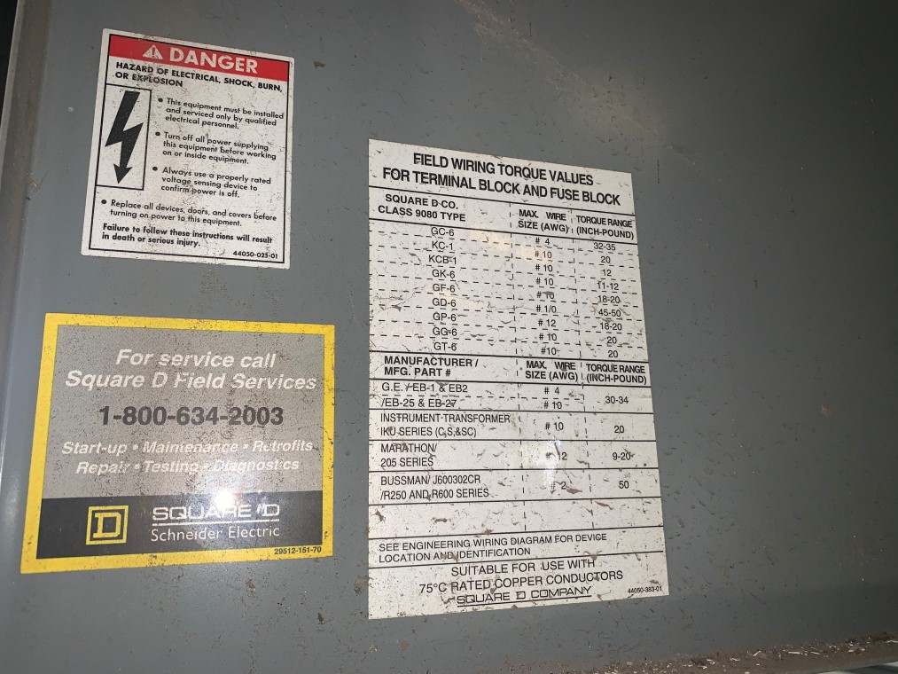 Square D Power-Zone III Switchgear 3200A, 480/277V, 3 Ph, 65kA ...