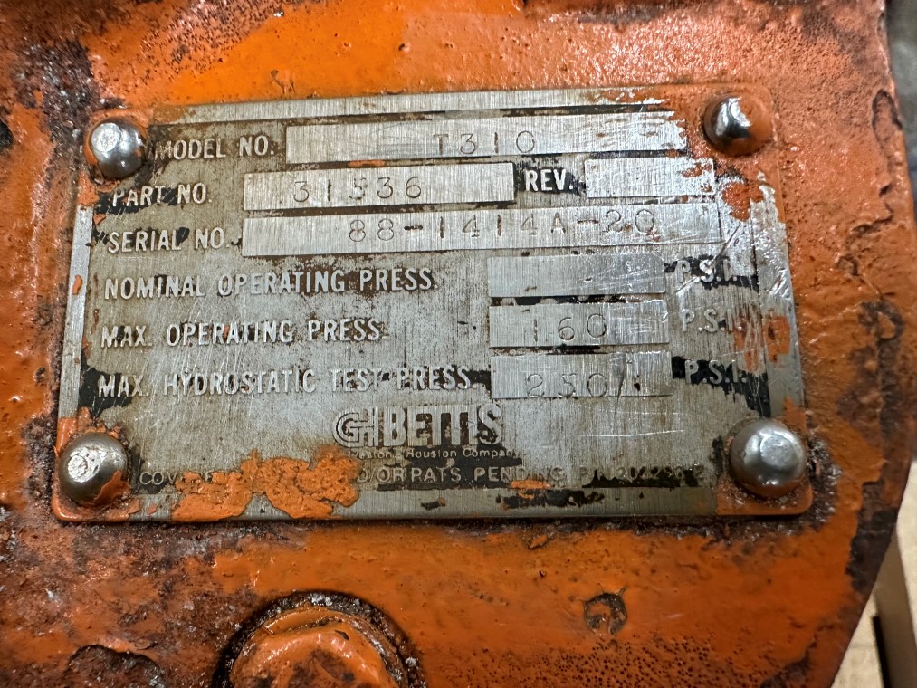 Bettis T310 Pneumatic Actuator, 160 PSI, Transamerican Equipment Company