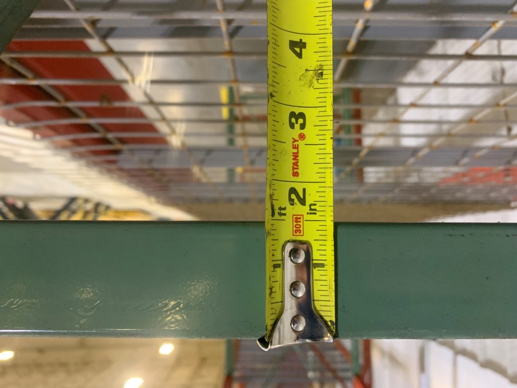 12’ x 54” Pallet Racking Upright, Double Tear Drop, Transamerican ...