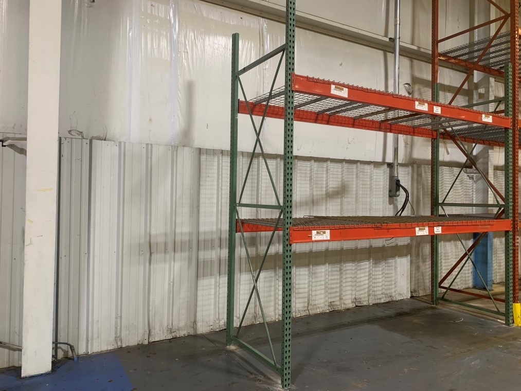 12’ x 54” Pallet Racking Upright, Double Tear Drop, Transamerican ...