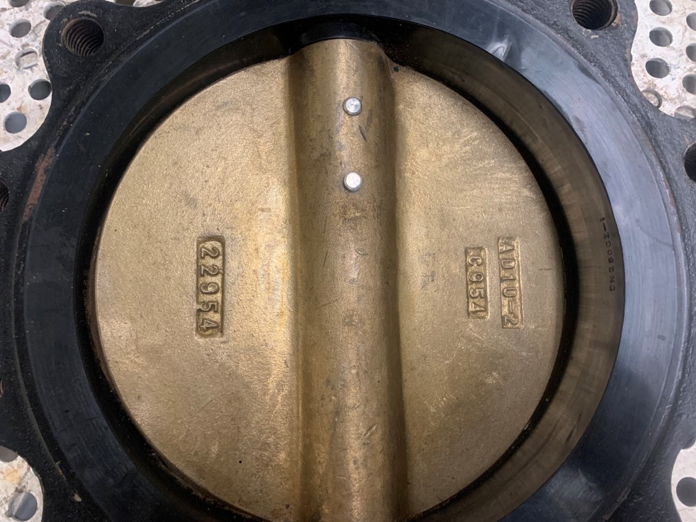 Stockham Gear Operated 10” Butterfly Valve LG722-BS3-E-M, Transamerican ...