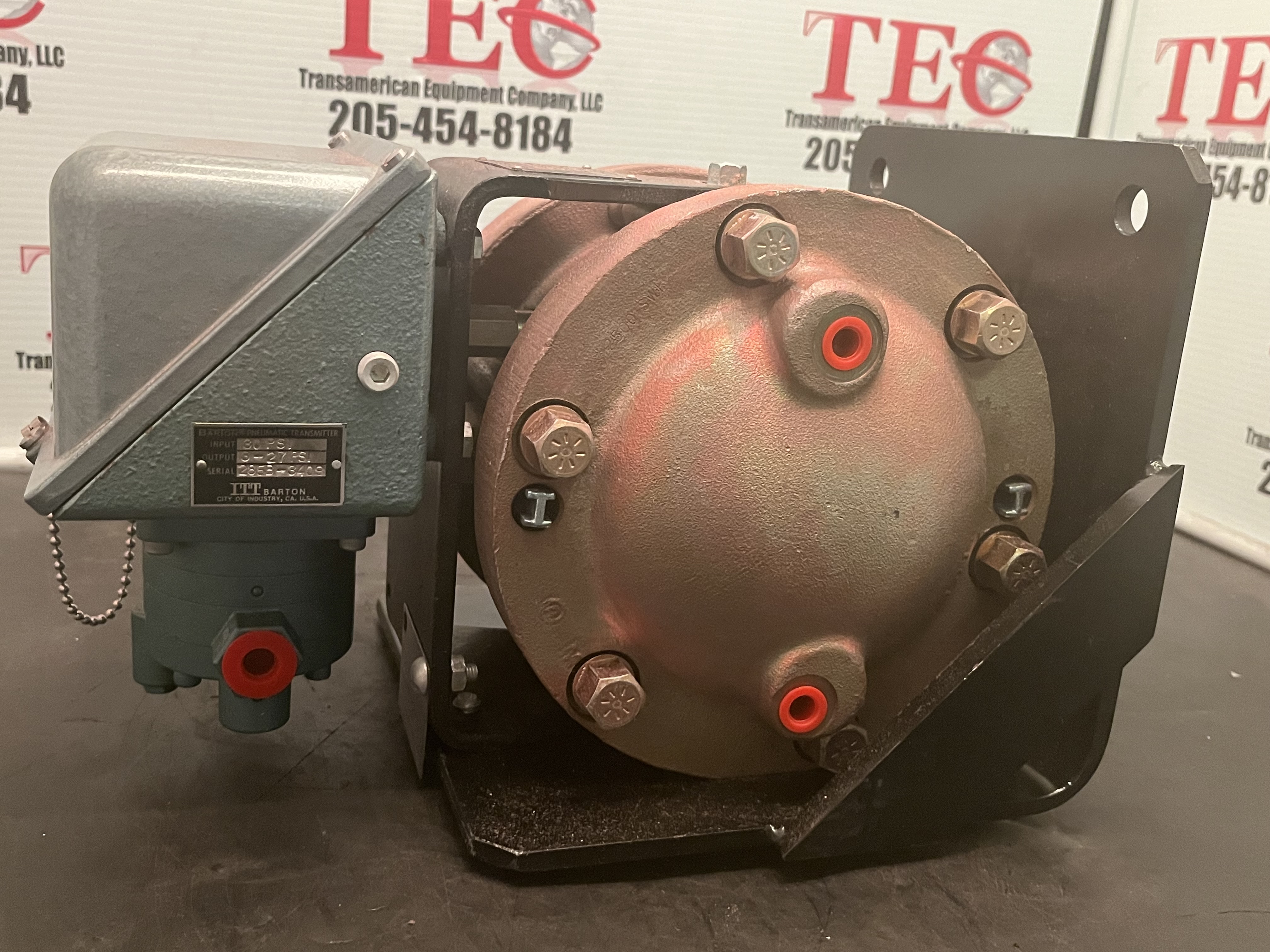 ITT Barton Differential Pressure Pneumatic Flow Transmitter 285B ...