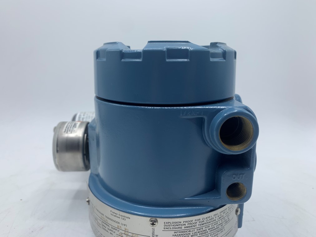 Fisher Current to Pressure Transducer 3311-DS1J1-K5-R1, 15 PSI ...