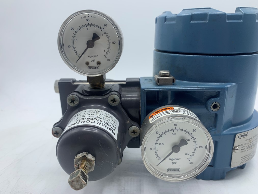 Fisher Current to Pressure Transducer 3311-DS1J1-K5-R1, 15 PSI ...