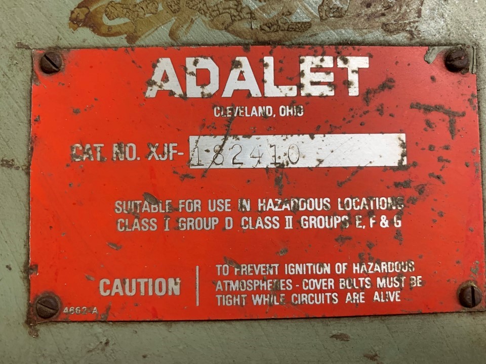 Adalet Explosion Proof Starter XJF-182410 with Westinghouse 1F08 ...
