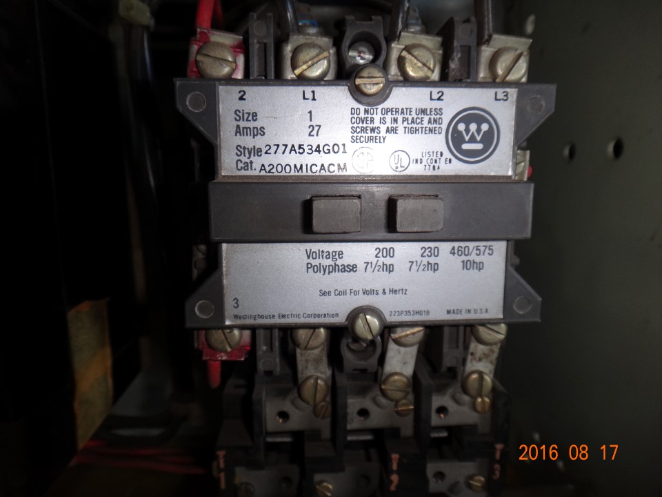 Westinghouse Type W Size 1 Motor Control Center, Transamerican ...