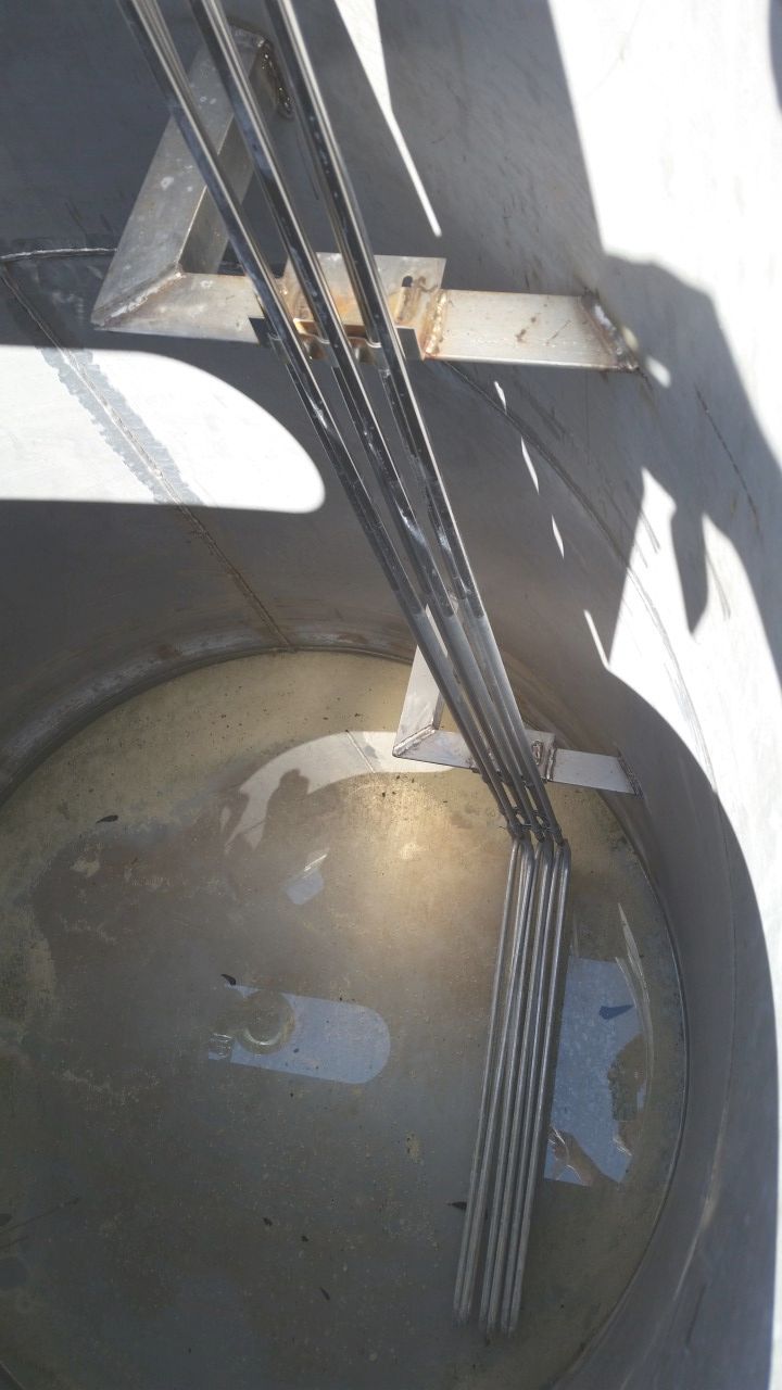 915 Gallon Stainless Atmospheric Vertical Tank, Transamerican Equipment ...